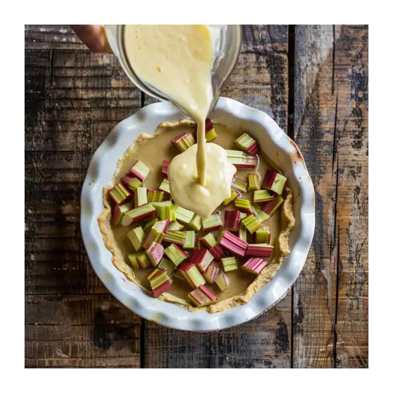 Crustless Rhubarb Custard Pie – A Magic No-Crust Dessert You’ll Love